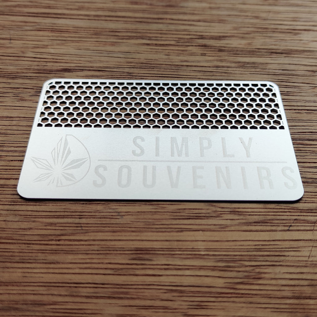 Laser Engraved Grinder Card - 8.5cms X 5.5cms - Simply Souvenirs ...