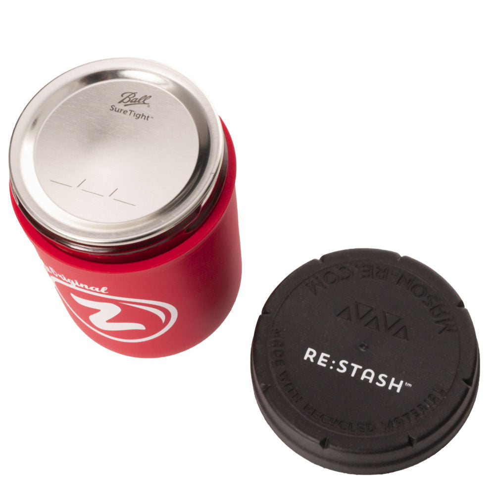 The Original Z Re:Stash 8 Oz Mason Jar - Red - Simply Souvenirs ...