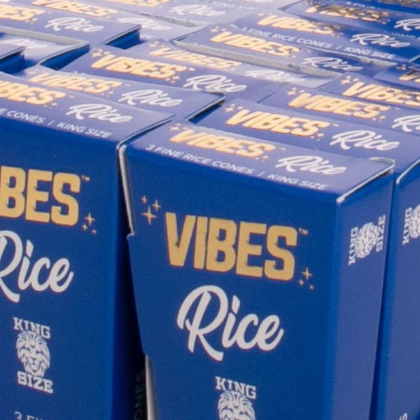 Kingsize Cones Coffin Pack - Rice (Blue) - Vibes Rolling Papers ...